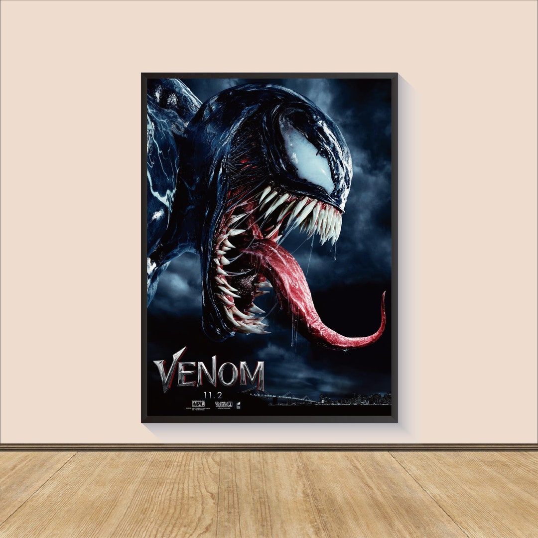 Venom Movie Poster Print, Canvas Wall Art, Room Decor, Movie Art ...