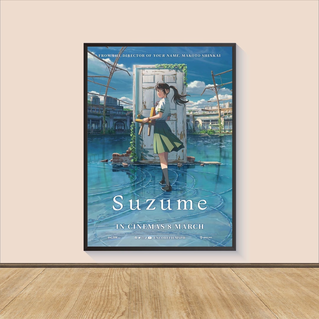 Suzume Movie Poster Print, Canvas Wall Art, Room Decor, Movie Art ...