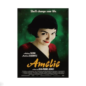 Amelie Movie Poster Print, Canvas Wall Art, Home Decor, Movie Art, Personalized Gift, Movie ...