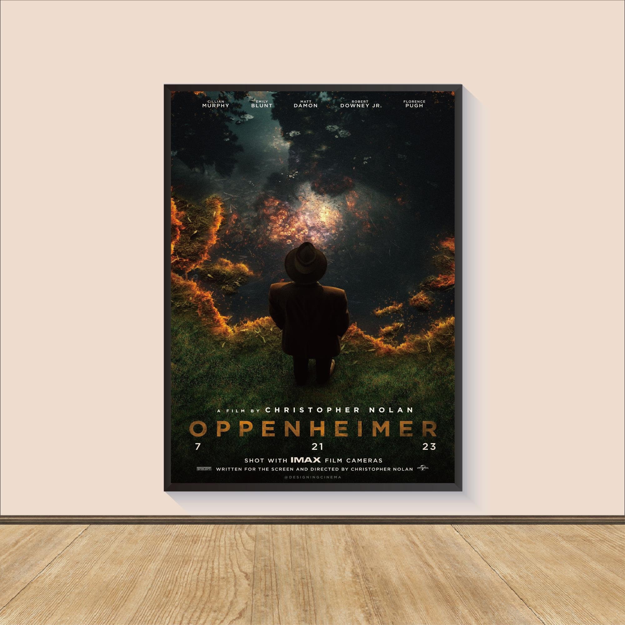 Oppenheimer 2023 Movie Poster Print Canvas Wall Art Room - Etsy