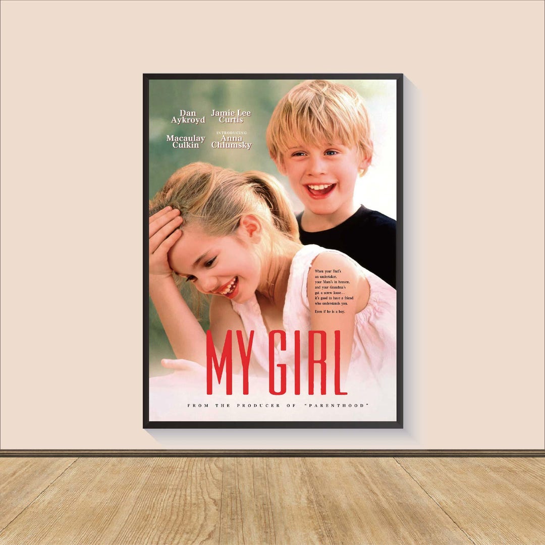 My Girl (1991) Movie Poster, Canvas Wall Art - Etsy