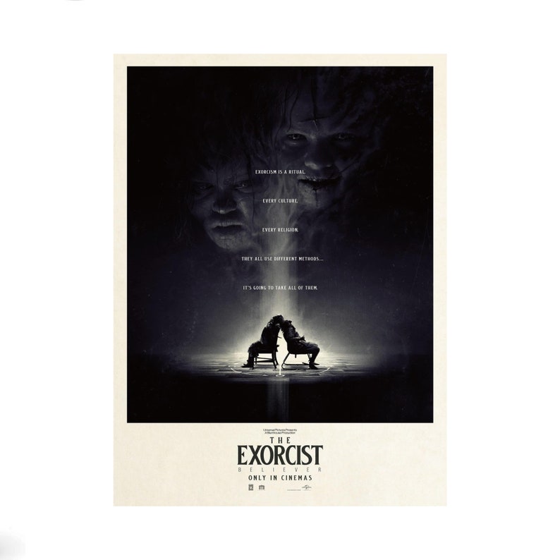 The Exorcist Believer Film Poster Print, Canvas Wall Art, Room Decor ...