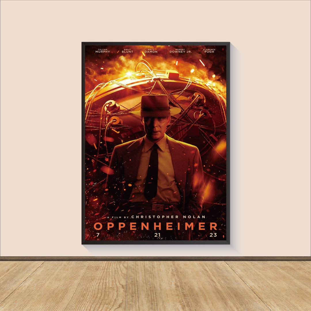 Oppenheimer (2023) Movie Poster Print, Canvas Wall Art, Room Decor ...