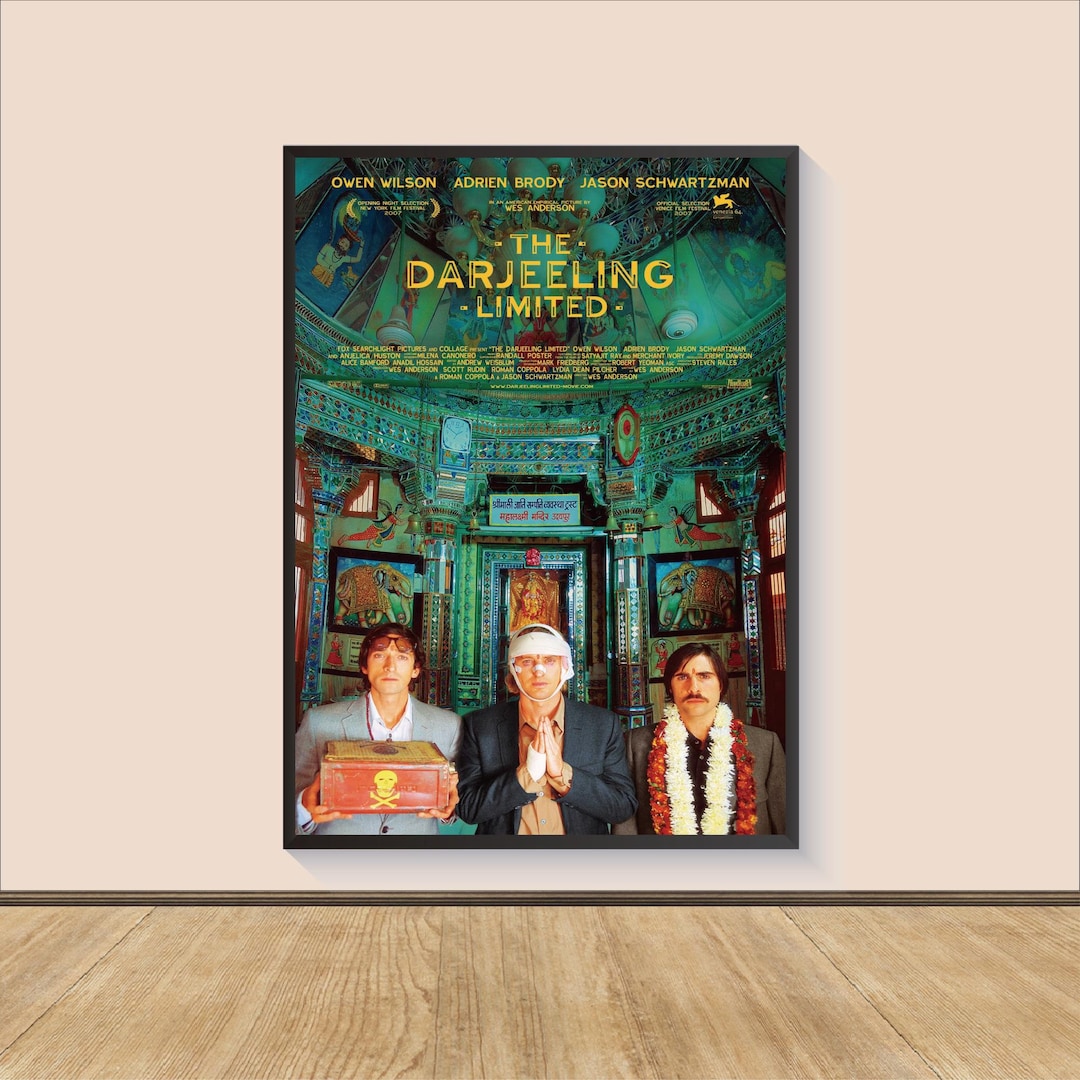 The Darjeeling Limited Movie Poster, Canvas Wall Art - Etsy