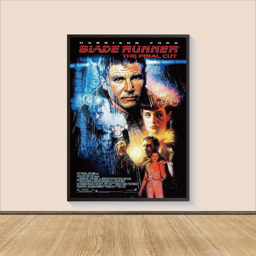 Blade Runner (1982) Movie Poster, Canvas Wall Art - Etsy