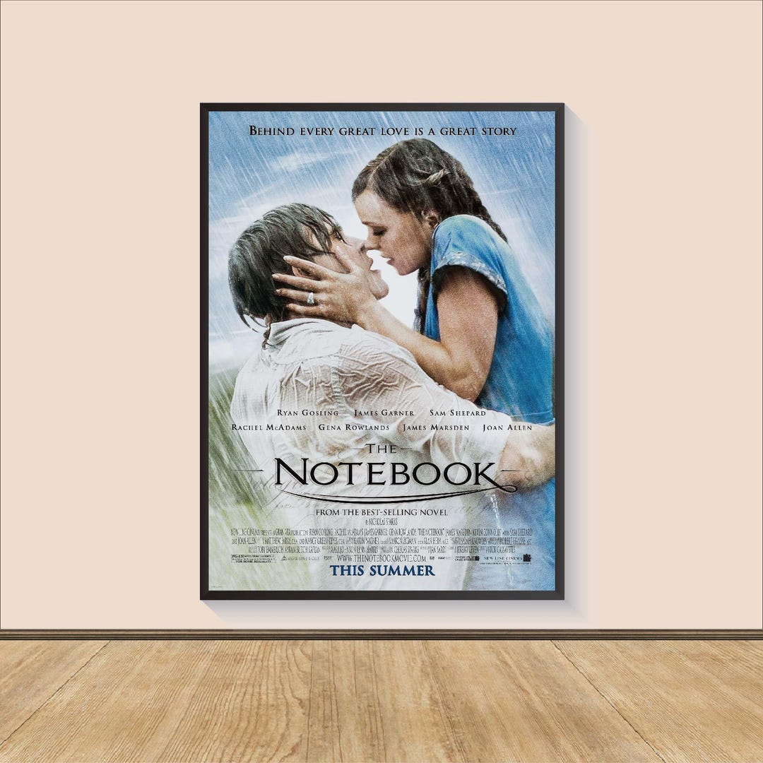 The Notebook (2004) Movie Poster Print, Canvas Wall Art, Room Decor ...