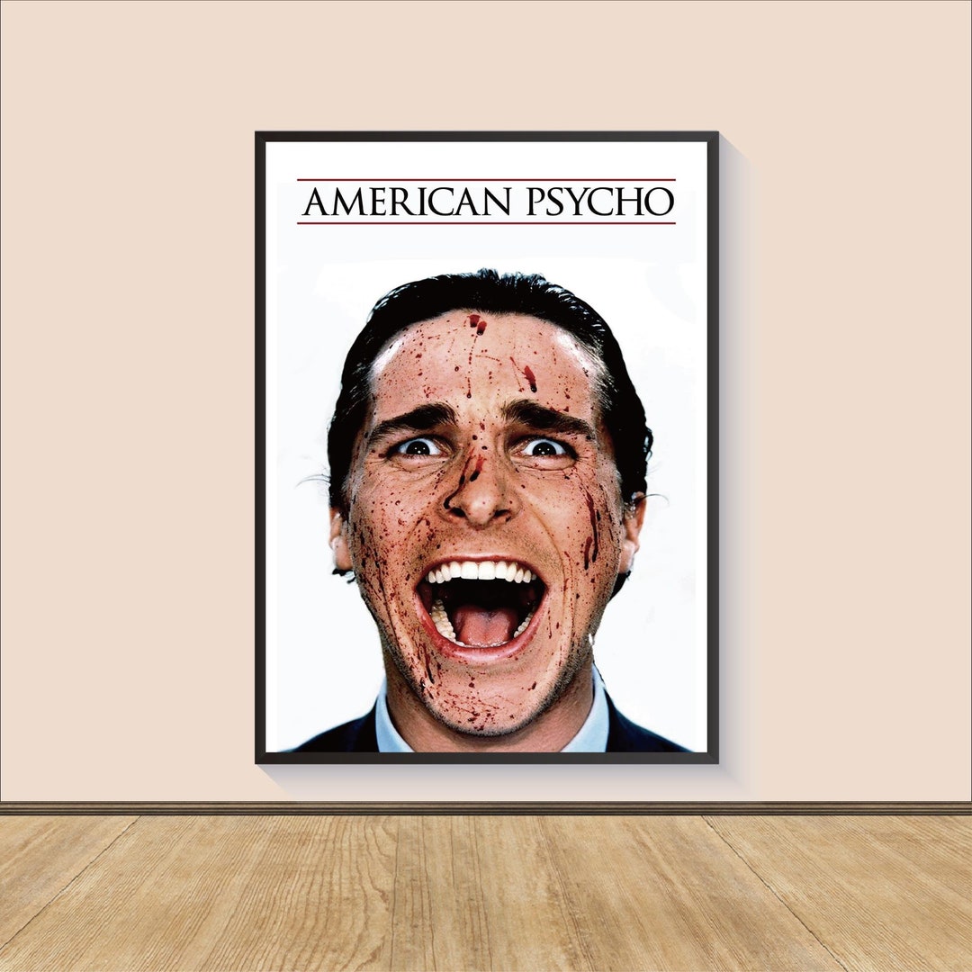 American Psycho Movie Poster Print, Canvas Wall Art, Room Decor, Movie ...