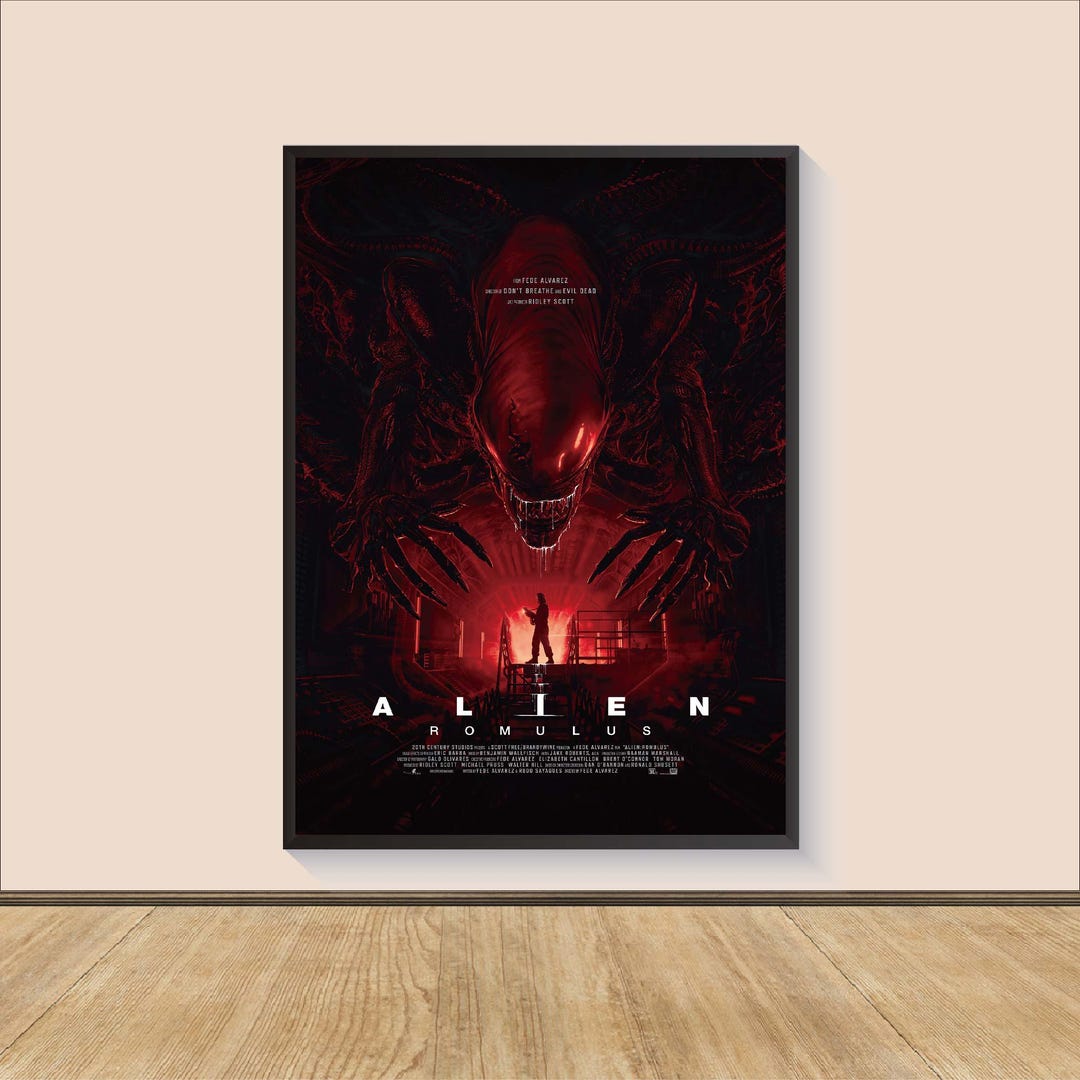 Alien Romulus Movie Poster, Canvas Wall Art, Room Decor, Movie Art ...