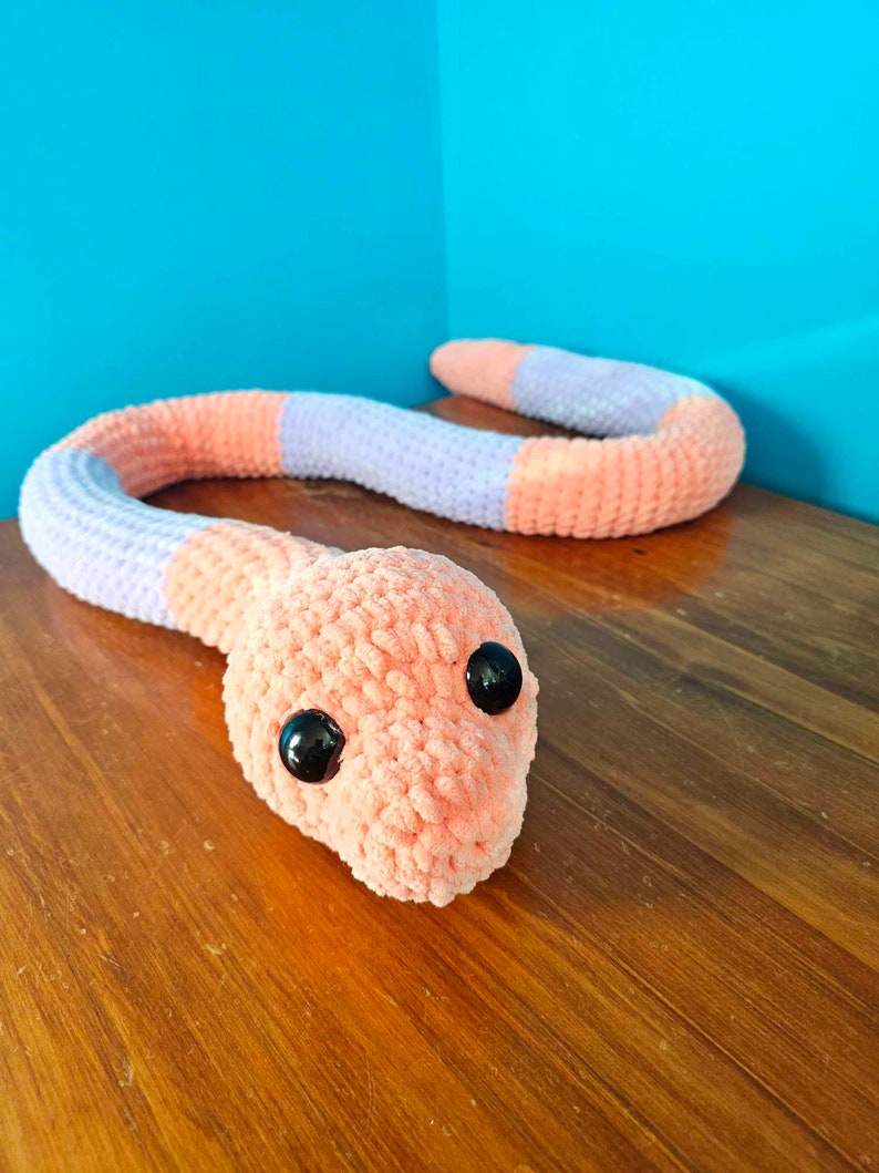 BUNDLE Noodles the Snake Crochet Pattern, Temperature Snake Mod and ...