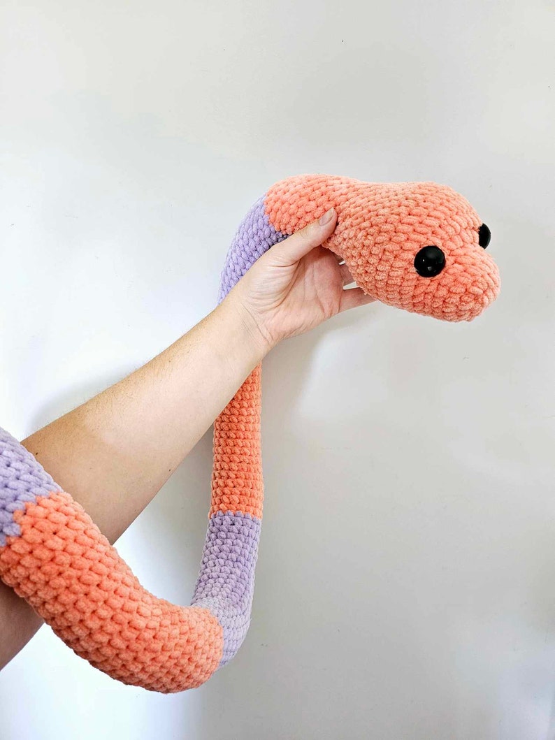 BUNDLE Noodles the Snake Crochet Pattern, Temperature Snake Mod and ...