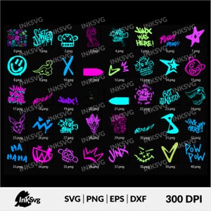 Jinx Graffiti Png Bundle Clipart, League of Legends for Cricut, Files ...