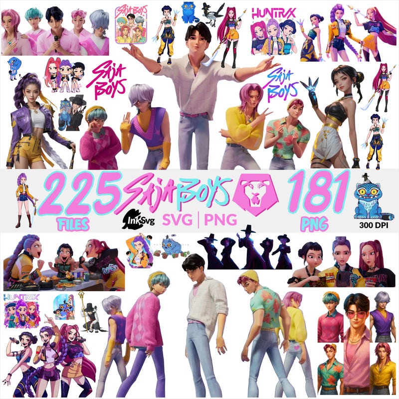 Kpop Demon Hunter Cutouts - Etsy