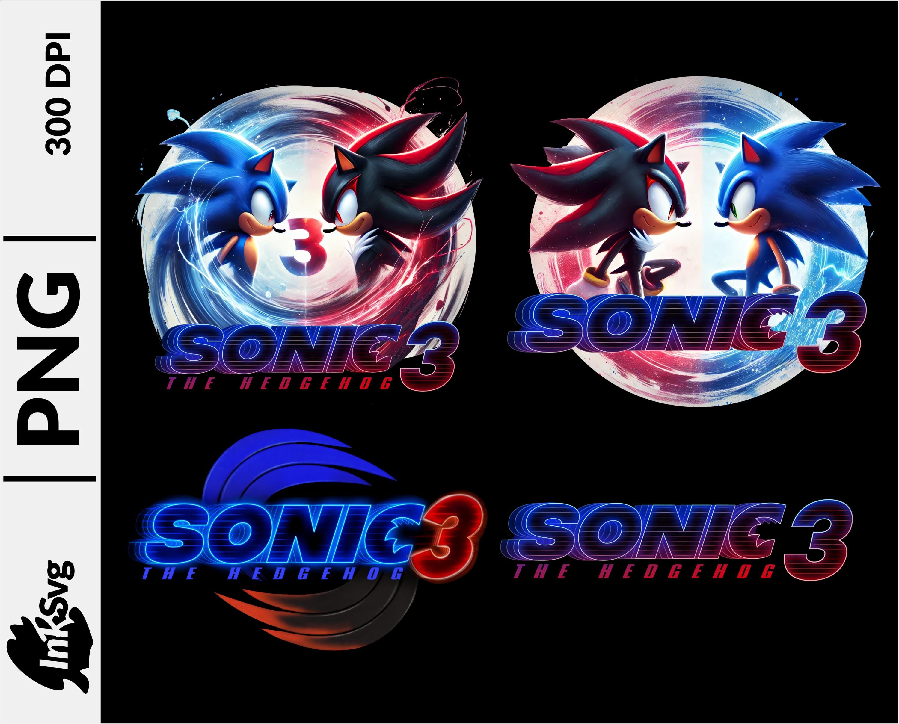 Sonic 3 & Shadow PNG: Cricut Sublimation Files (digital Download) - Etsy