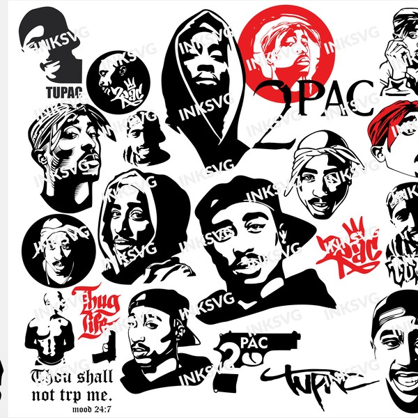 Tupac Svg - Etsy