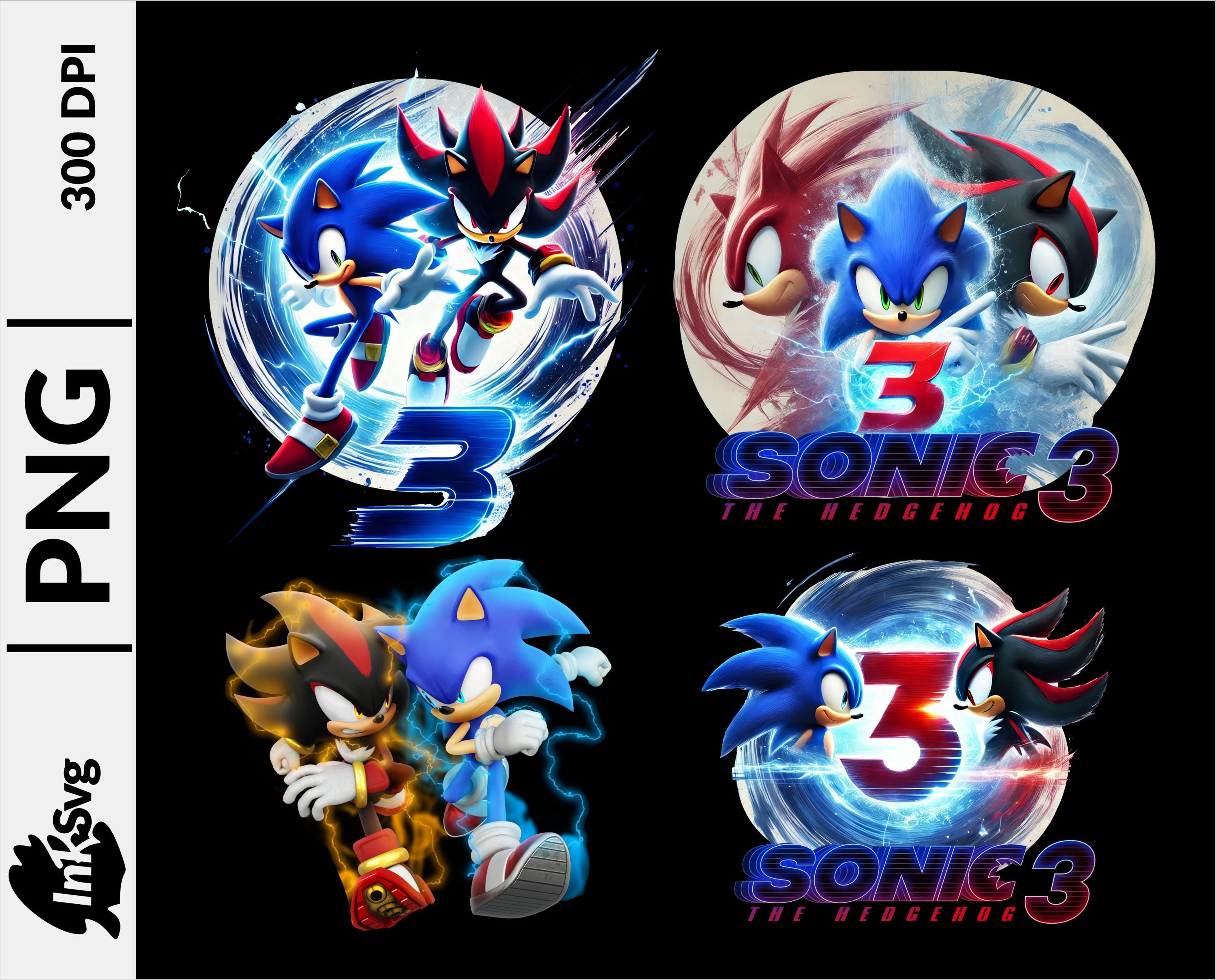 Sonic 3 & Shadow PNG: Cricut Sublimation Files (digital Download) - Etsy