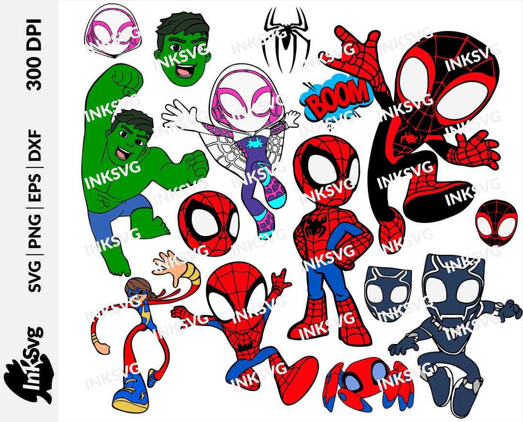 Cartoon Svg Bundle for Cricut, Svg Files for Cricut, PNG, DFX, EPS, Svg ...