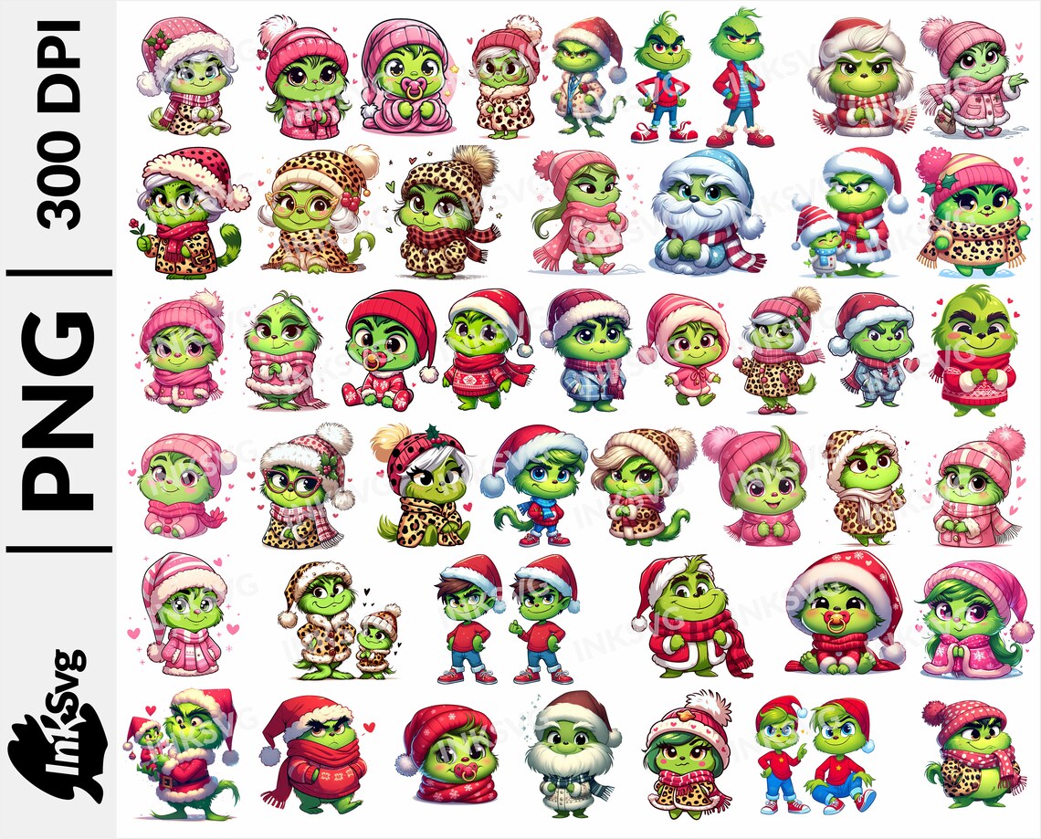 All Cute , UNIQUE Designs Bundle Png, Pink Red Christmas Png, Baby, Boy ...