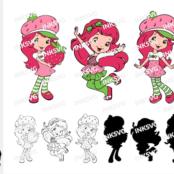 Strawberry Shortcake Svg Cricut - Etsy