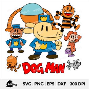 Dog Man SVG PNG Bundle: Cricut & Sublimation Files - Etsy