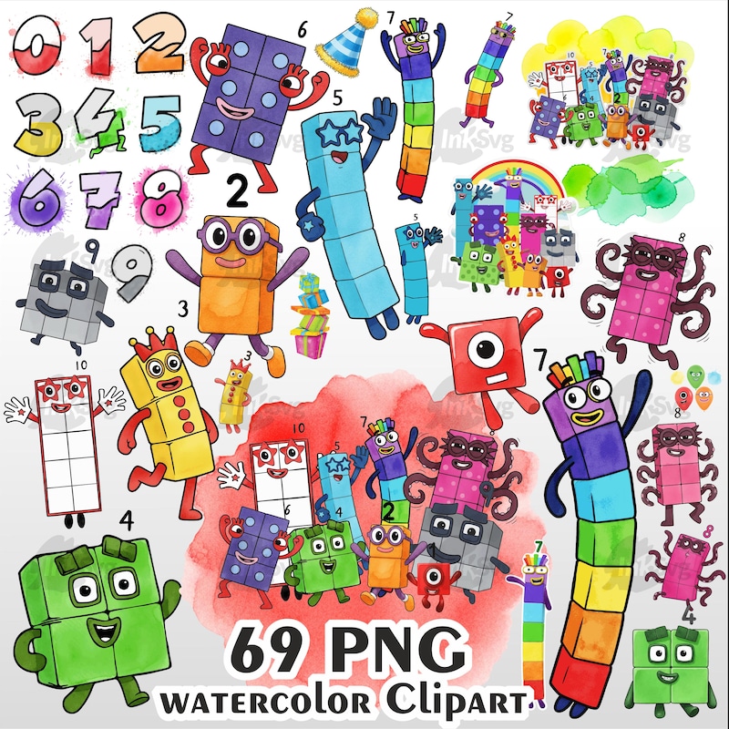 Numberblocks Stickers - Etsy