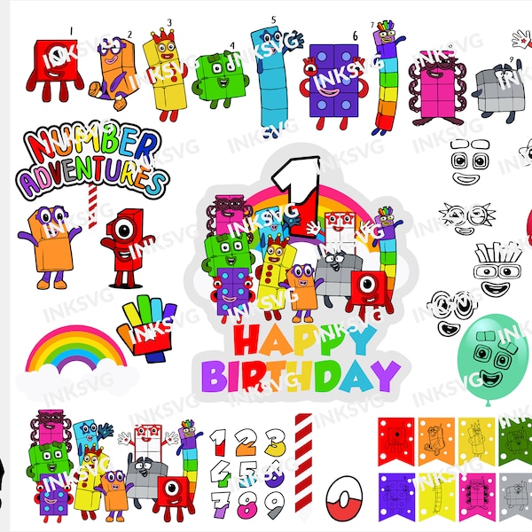Numberblocks Png - Etsy