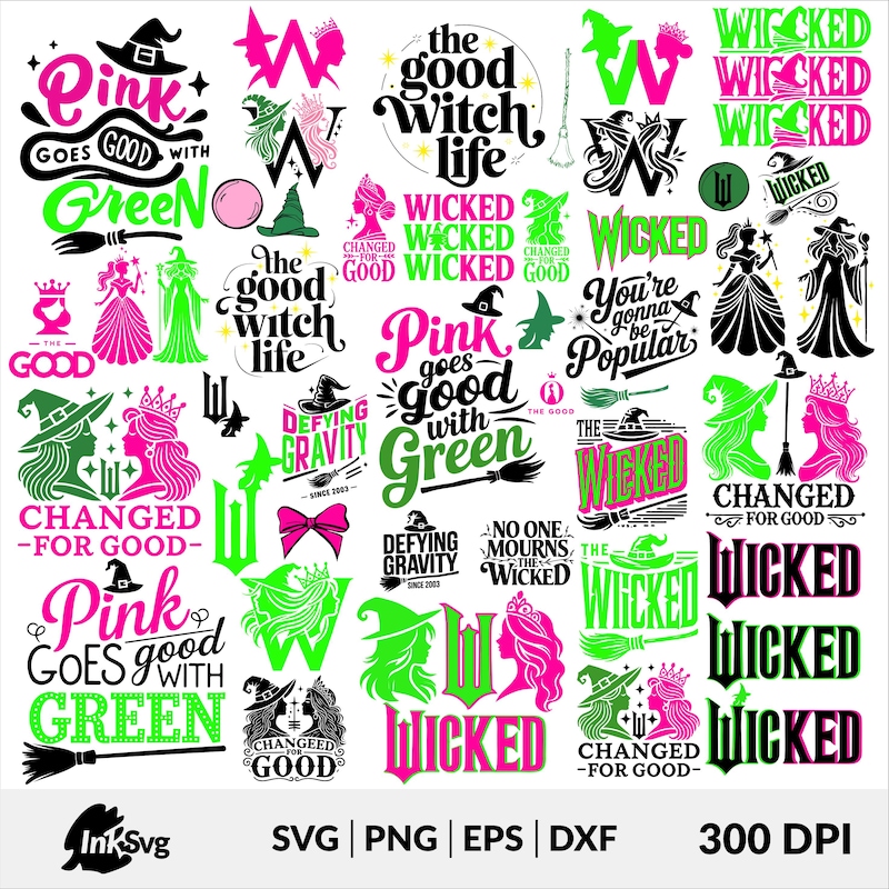 Wicked Svg - Etsy