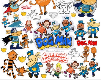 Dog Man Svg and Png Bundle Files for Cricut Sublimation, 2025 Party ...