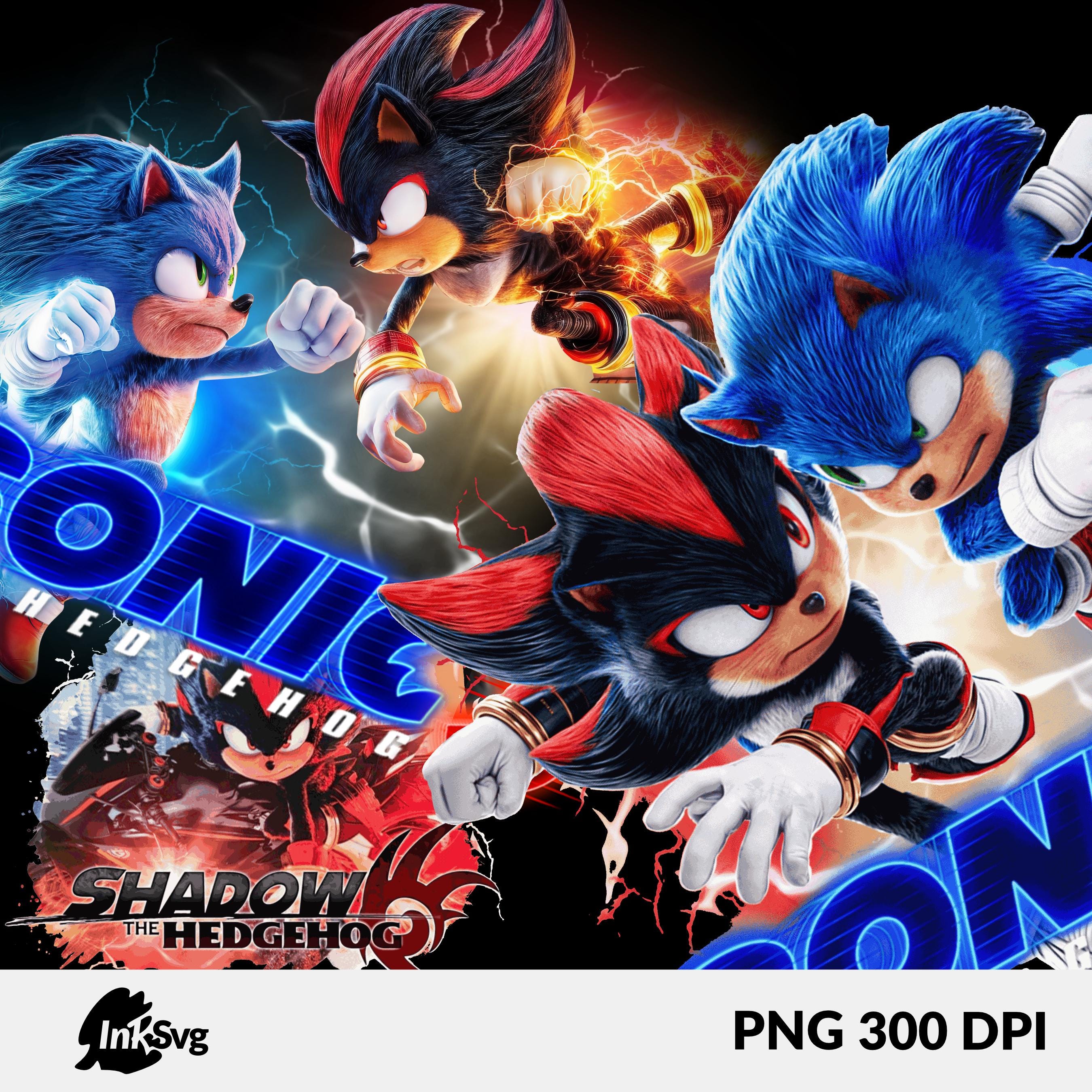 Sonic 3 & Shadow PNG: Cricut Sublimation Files (digital Download) - Etsy