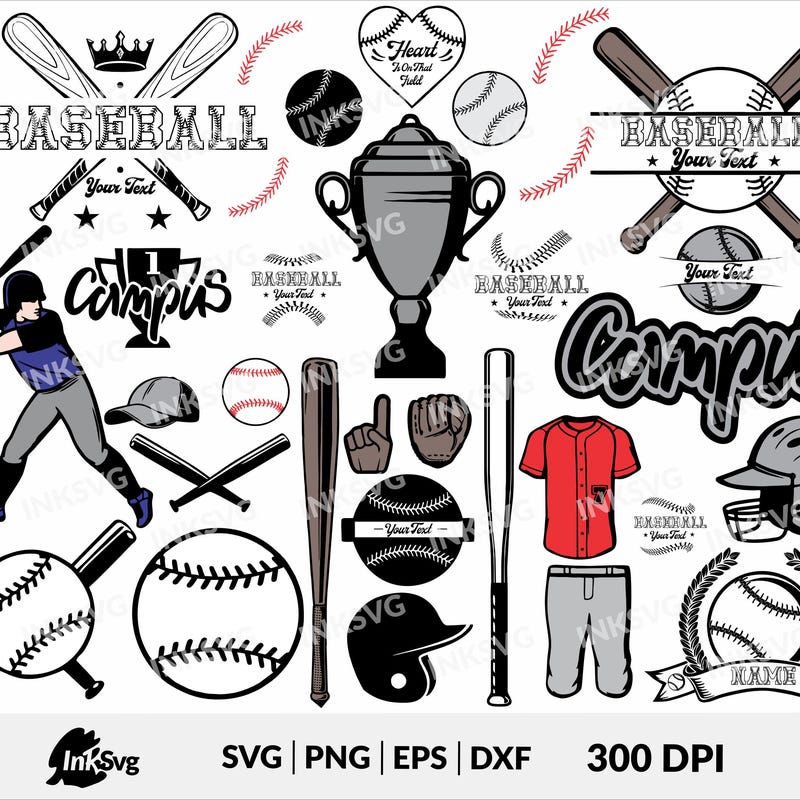 Baseball Svg - Etsy