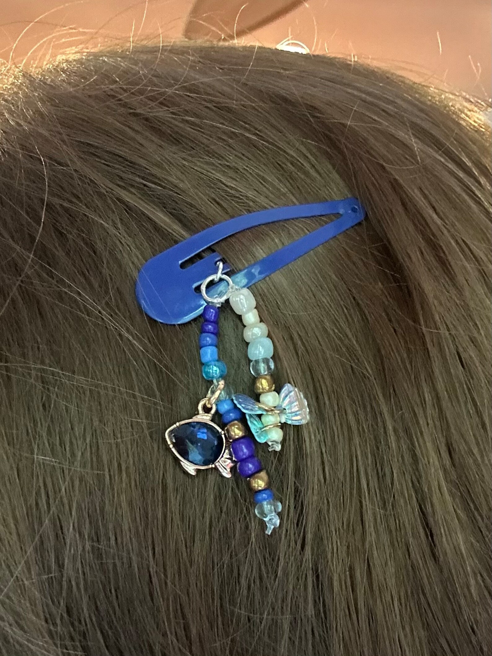 Cute Barrette With Beads and Charms - Etsy