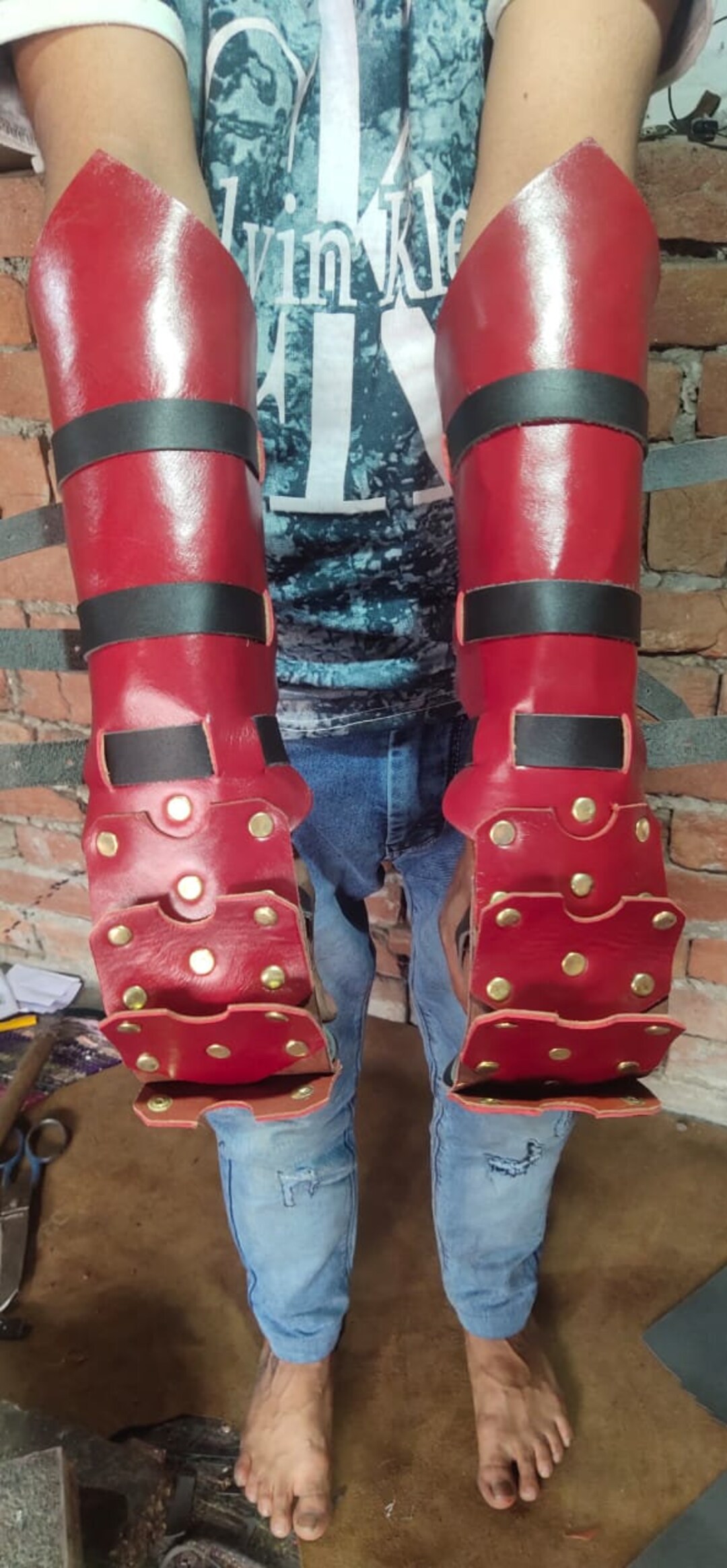 Medieval Leather Arm Guard Gauntlet Medieval Style Arm - Etsy