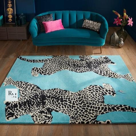 Hand Tufted Rug Leopard Rug Climbing Tiger Rug Handmade Carpet Area Rug ...