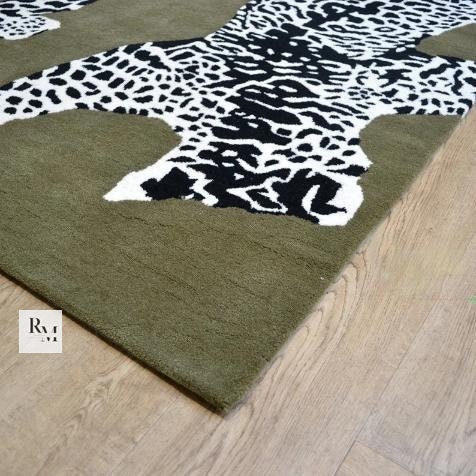 Hand Tufted Rug Leopard Rug Climbing Tiger Rug Handmade Carpet Area Rug ...