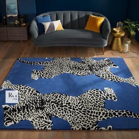 Hand Tufted Rug Leopard Rug Climbing Tiger Rug Handmade Carpet Area Rug ...
