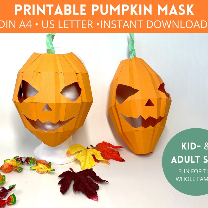 Pumpkin Mask - Etsy