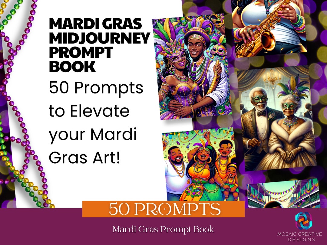 50 Midjourney Mardi Gras Prompts | Mardi Gras Prompt Book | AI Art ...