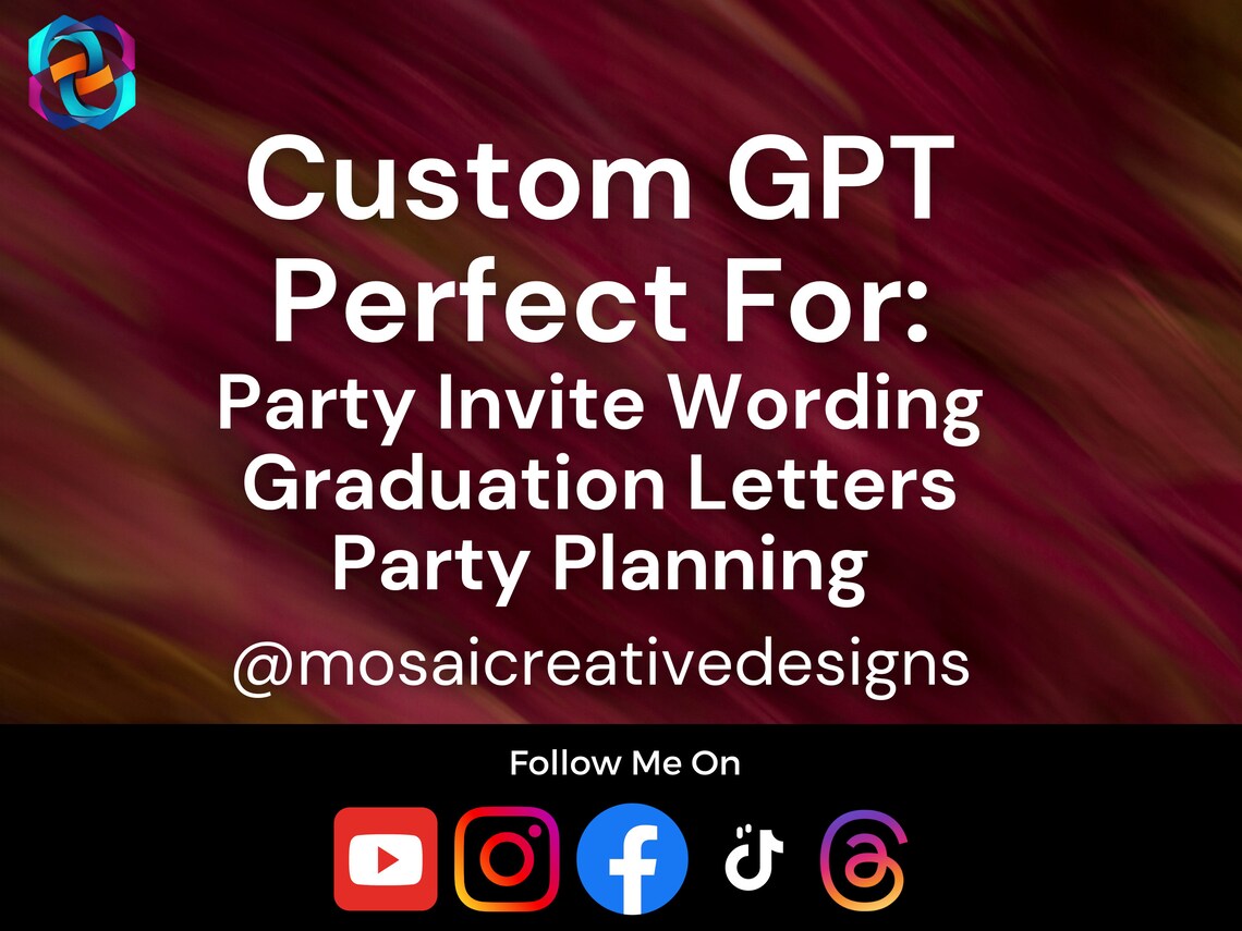 Graduate Canva Frames + Custom GPT | Party Planning, Thank You Cards ...