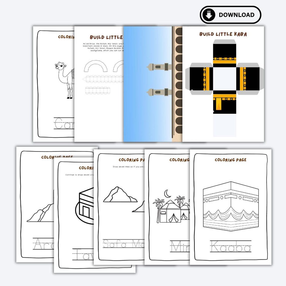 Hajj & Dhul Hijjah Printable Unit Study – Islamic Activity Pack – Hajj ...