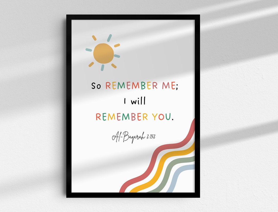 Islamic Kids Motivational Poster, Motivational Prints, Kids Wall Art ...