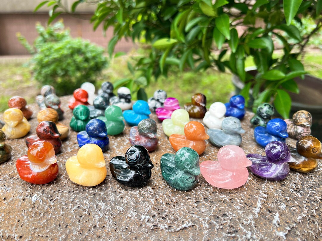 1.5 Inches Crystal Duck,gemstone Duck Decor,for Gift Healing Decor,rose ...