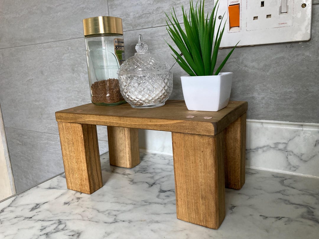 Handmade Shelf With Legs, Quality Japan Style Shelf, Lovely Kitchen ...