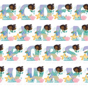 Mermaid Under the Sea Alphabet Set Digital Download 26 Pngs - Etsy