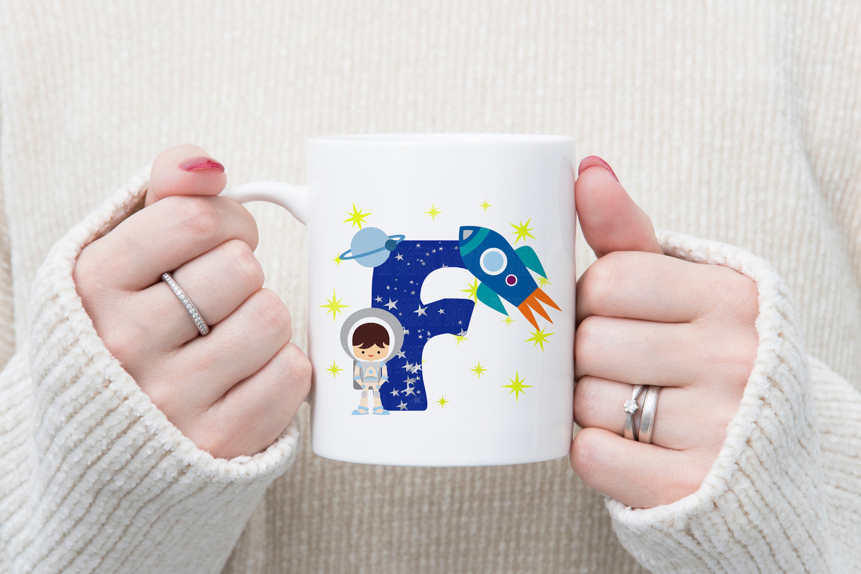 Space Boy Astronaut Rocket Alphabet Set Digital Download 26 Pngs - Etsy