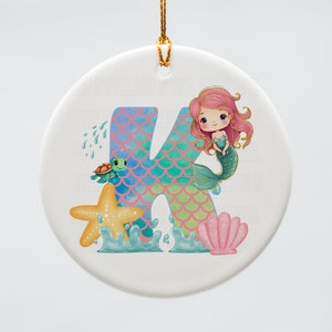 Pink Haired Mermaid Under the Sea Alphabet Set Digital Download 26 Pngs ...