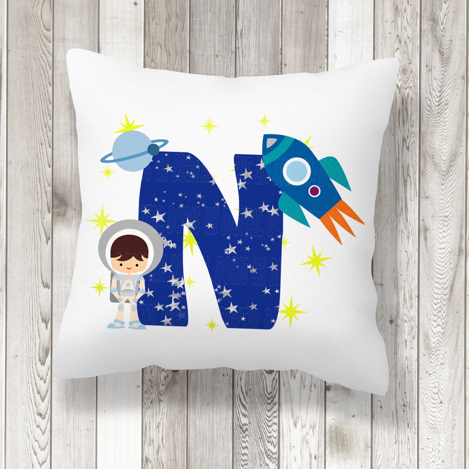 Space Boy Astronaut Rocket Alphabet Set Digital Download 26 Pngs - Etsy