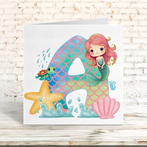 Pink Haired Mermaid Under the Sea Alphabet Set Digital Download 26 Pngs ...