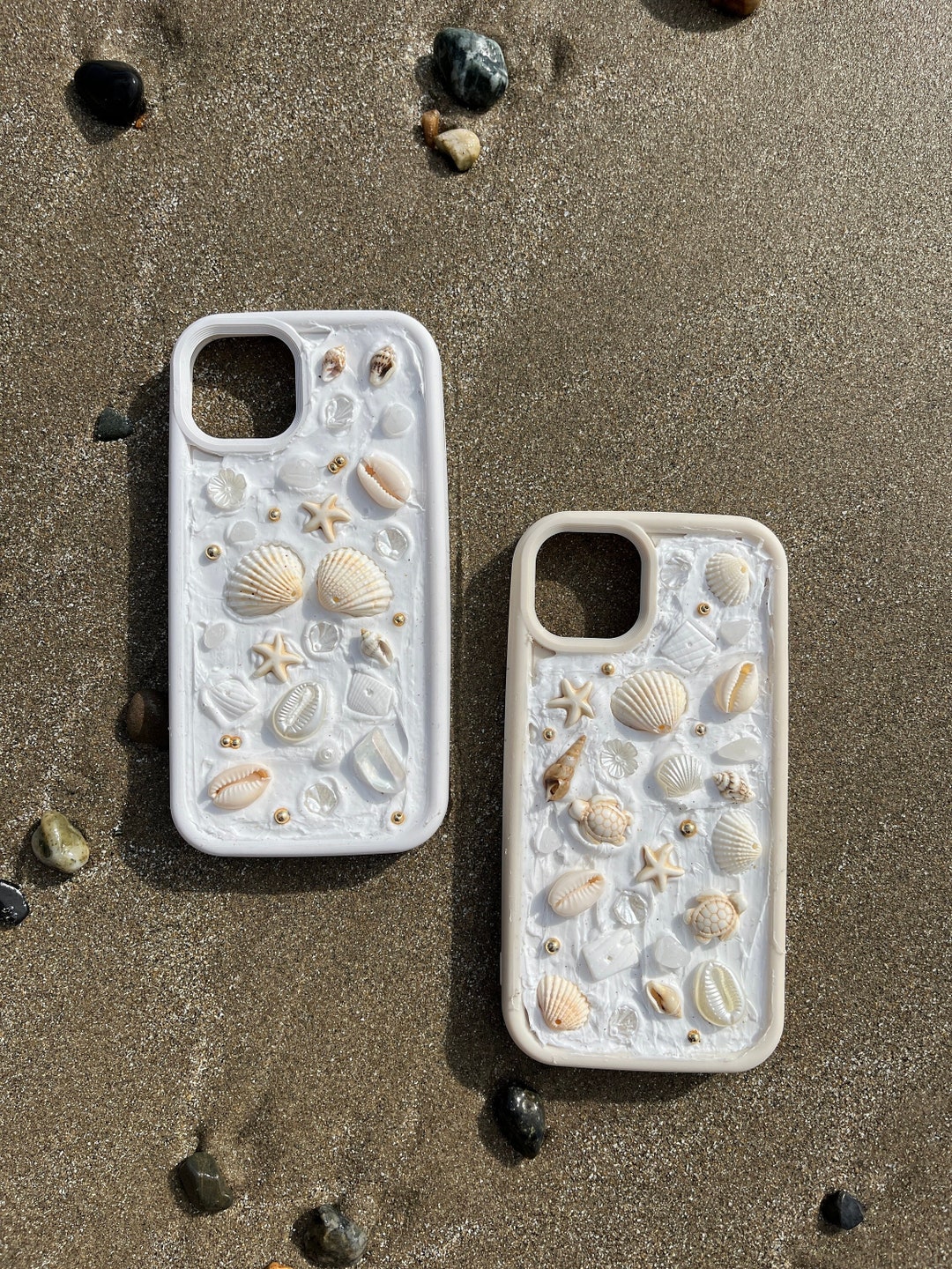 Handmade Seashell Neutral iPhone Case - Etsy Australia