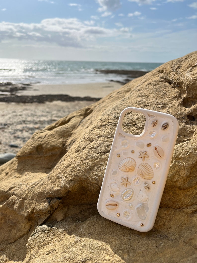 Handmade Seashell Neutral iPhone Case - Etsy Australia
