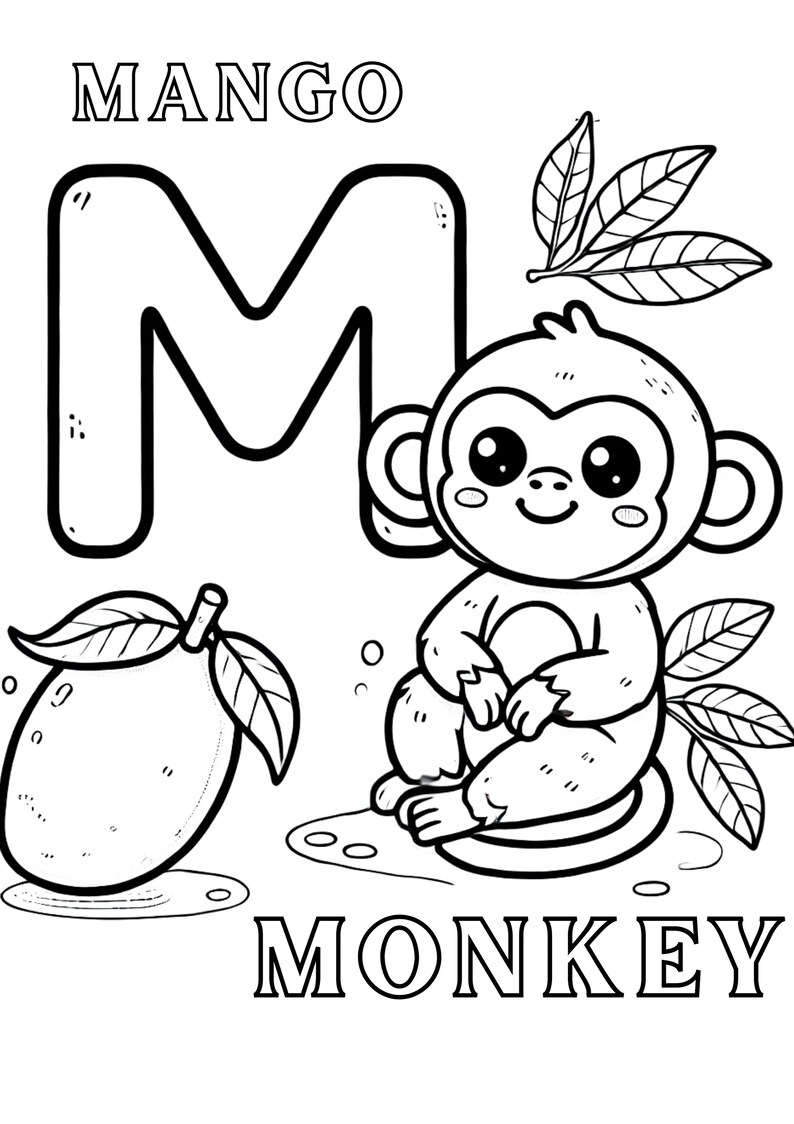 Alphabet Coloring Pages for Kids Fun & Educational Preschool ...