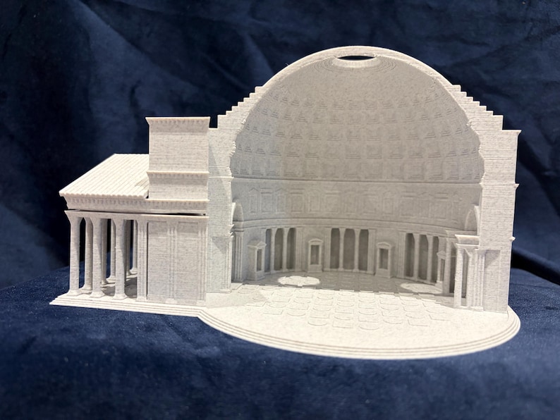 Exquisite 3D Printed Model of the Pantheon in Rome Mounted on Base - Etsy